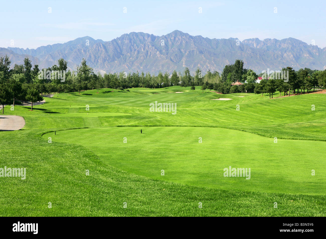 Golf Course View Stock Photo - Alamy