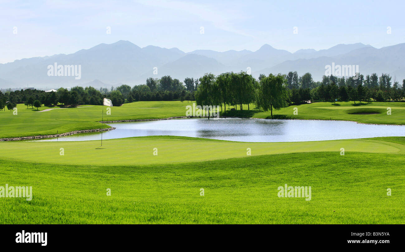 Golf Course View Stock Photo - Alamy