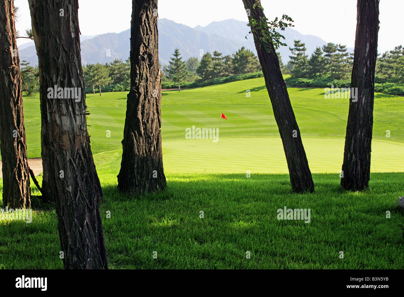 Golf Course View Stock Photo - Alamy