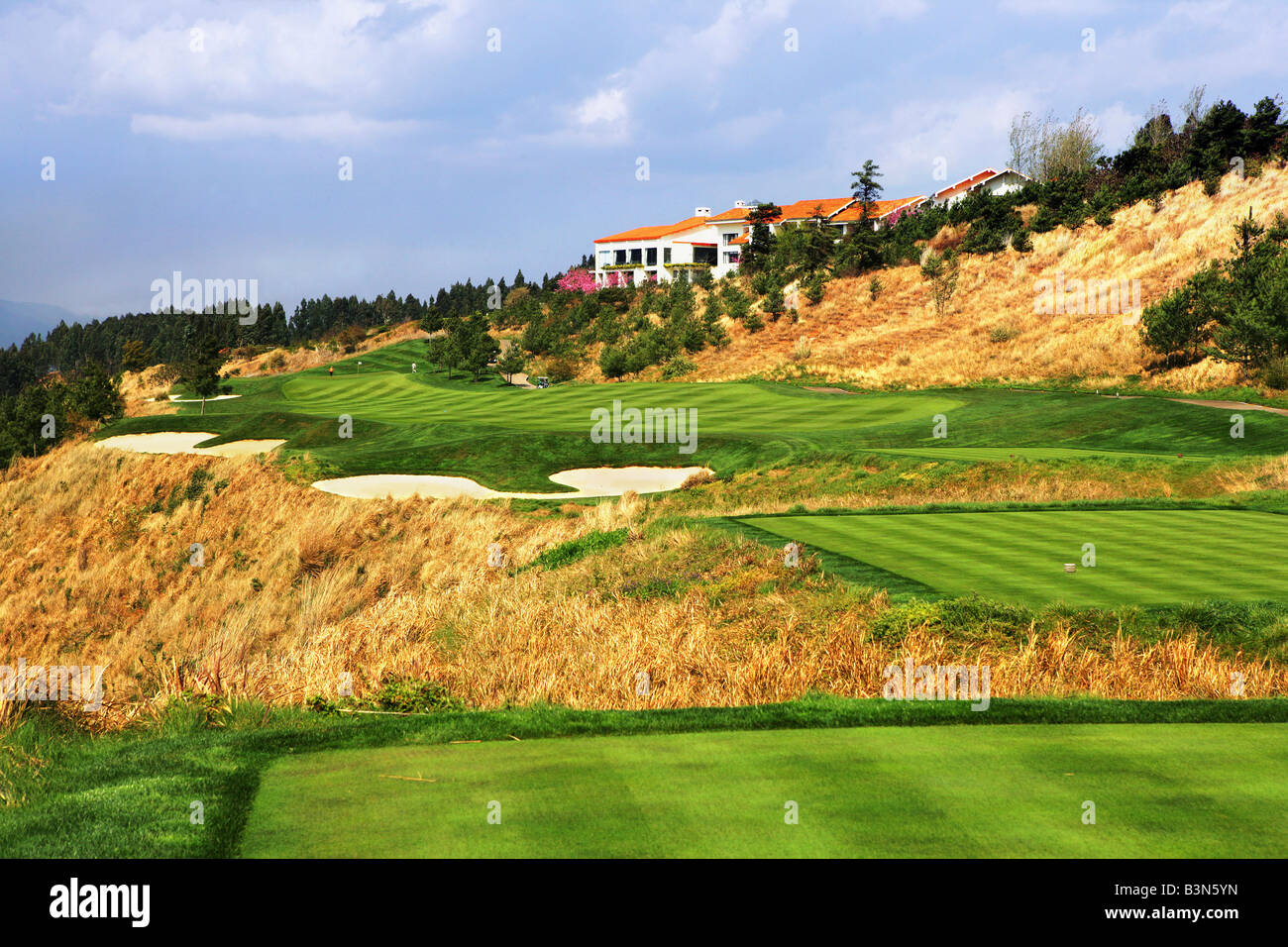Golf Course View Stock Photo - Alamy