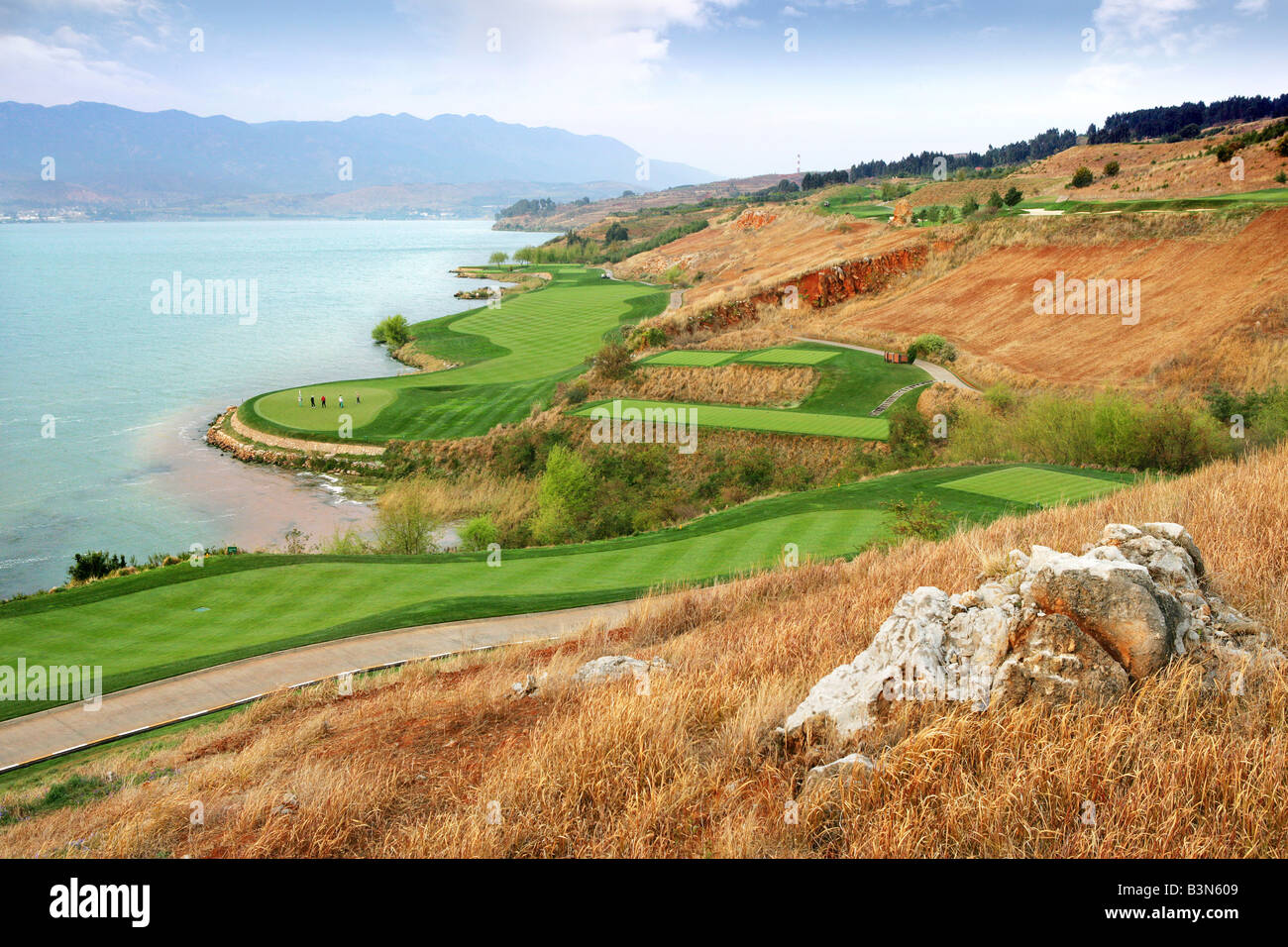 Golf Course View Stock Photo - Alamy