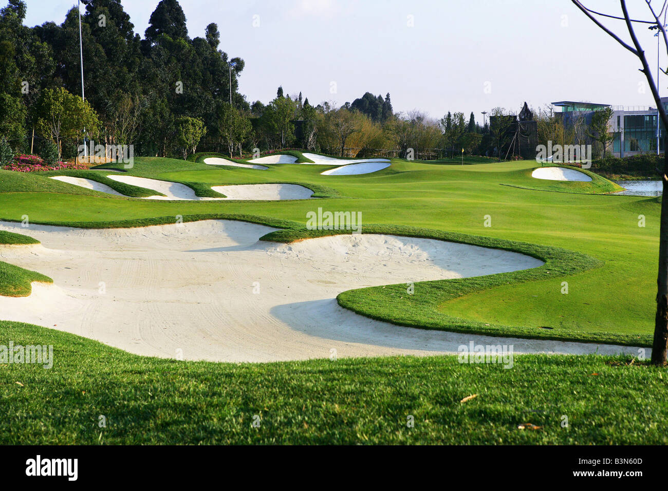 Golf Course View Stock Photo - Alamy