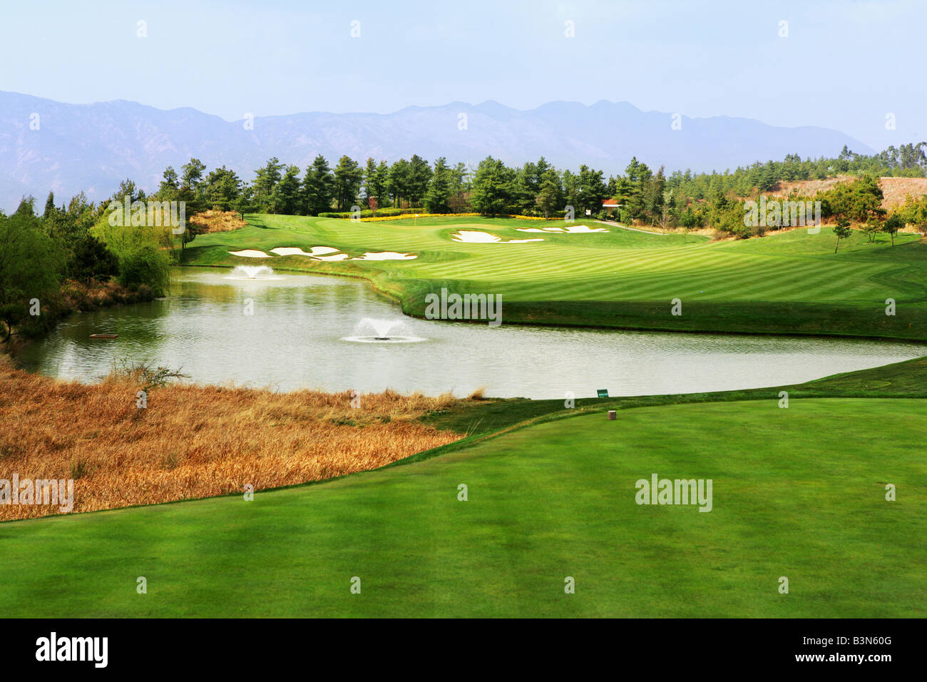 Golf Course View Stock Photo - Alamy
