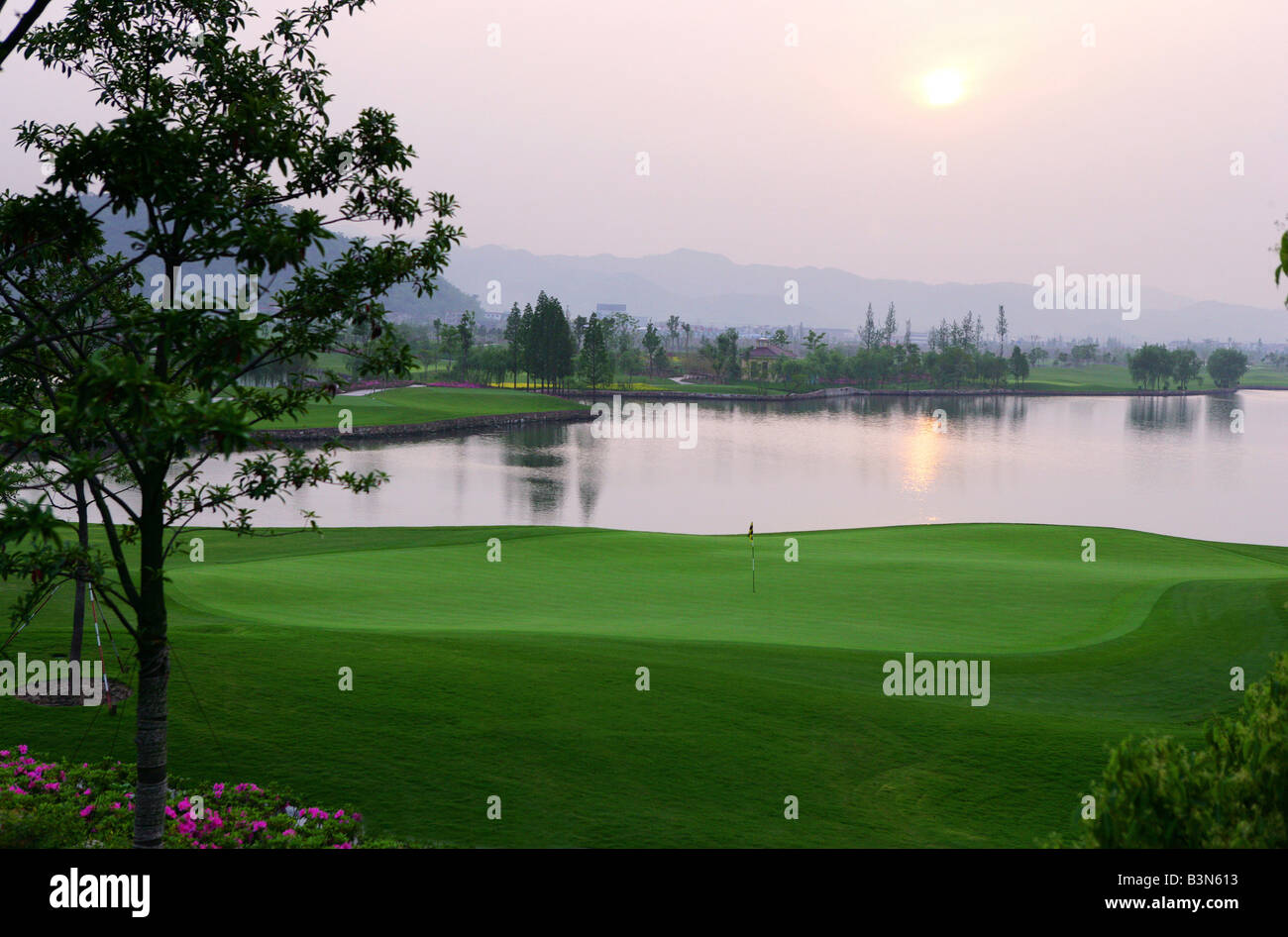 Golf Course View Stock Photo - Alamy