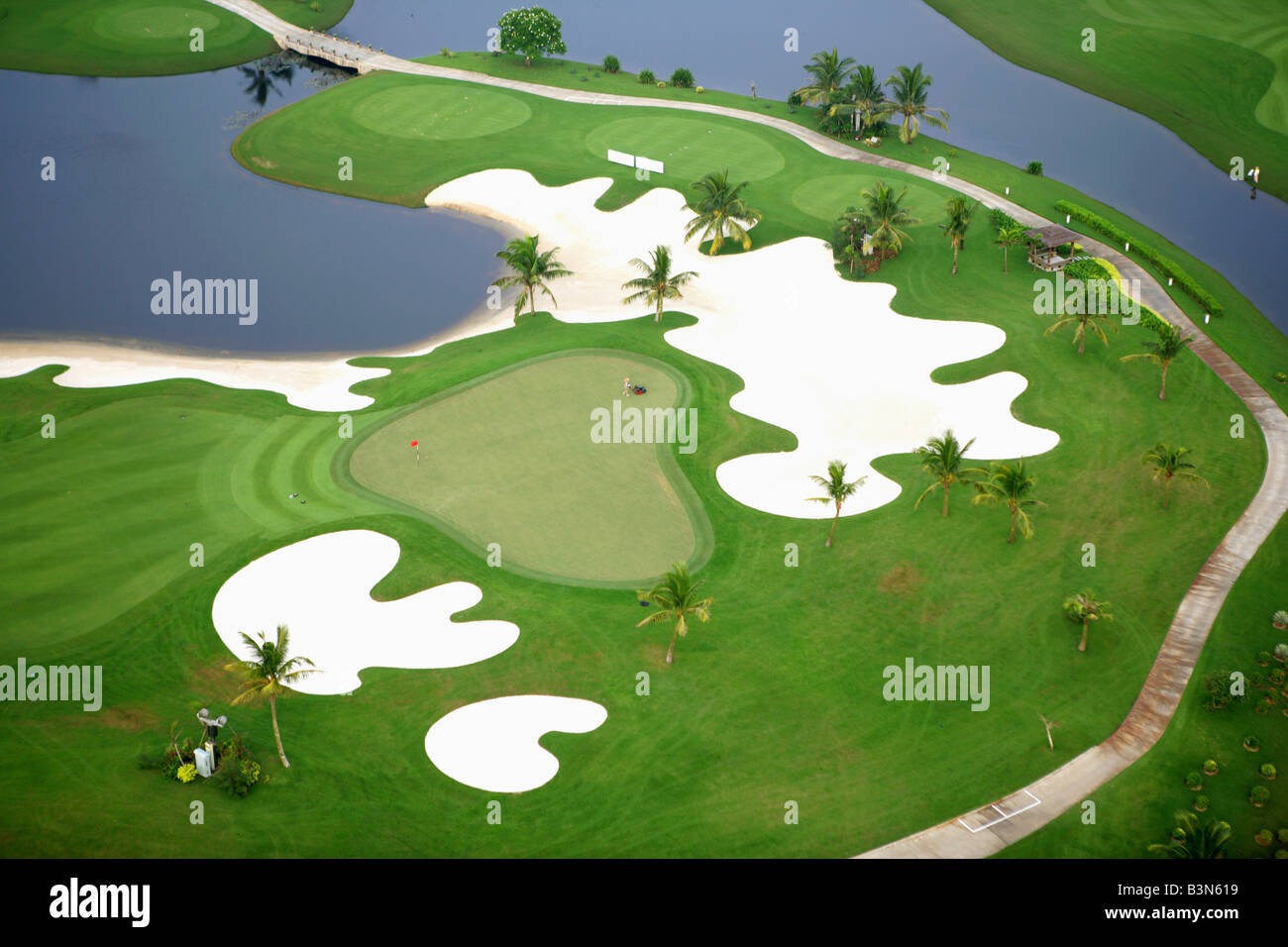 Golf Course View Stock Photo - Alamy