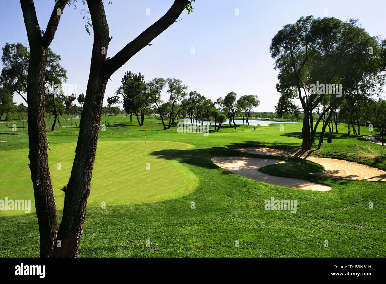Golf Course View Stock Photo - Alamy