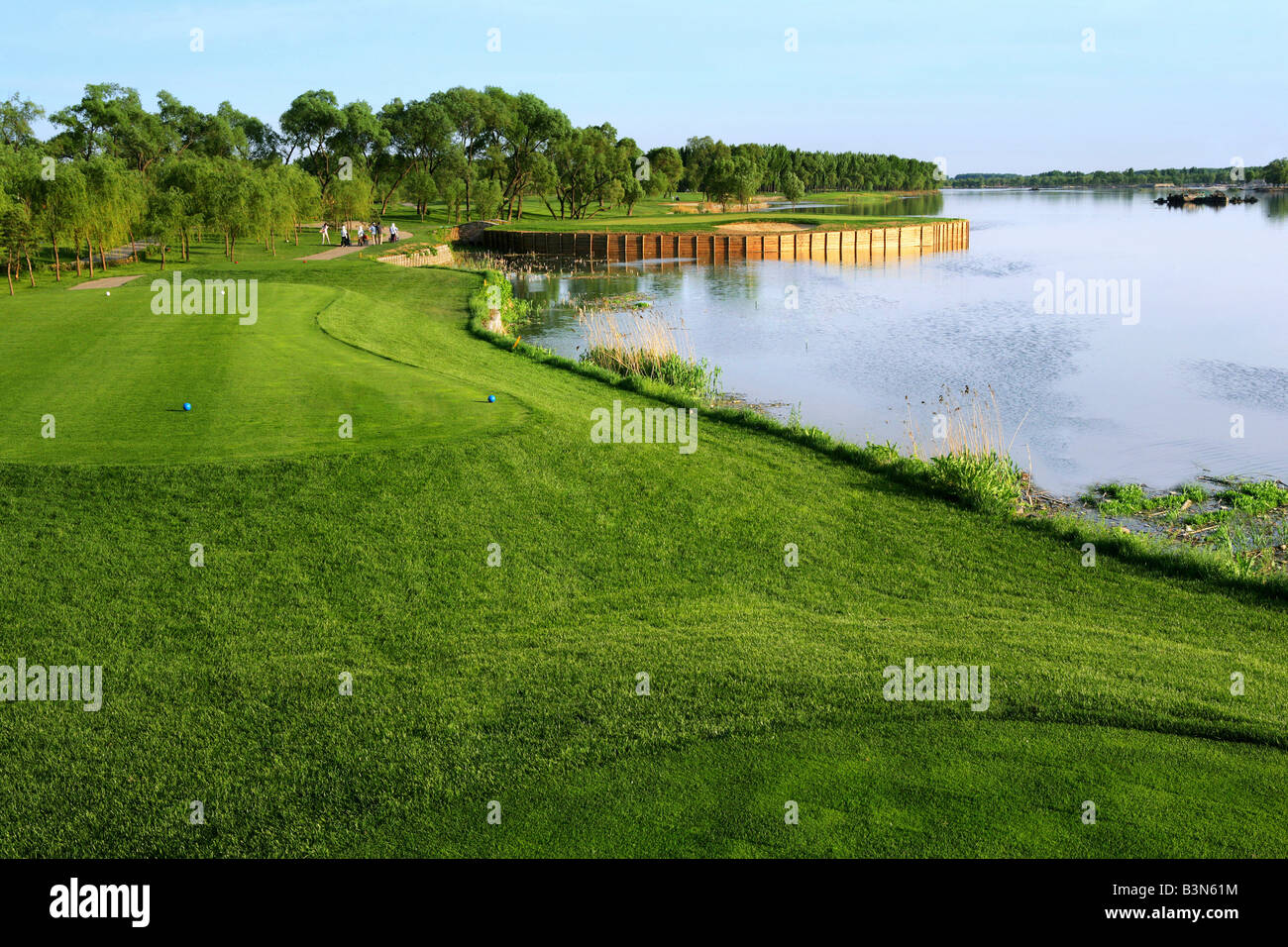 Golf Course View Stock Photo - Alamy