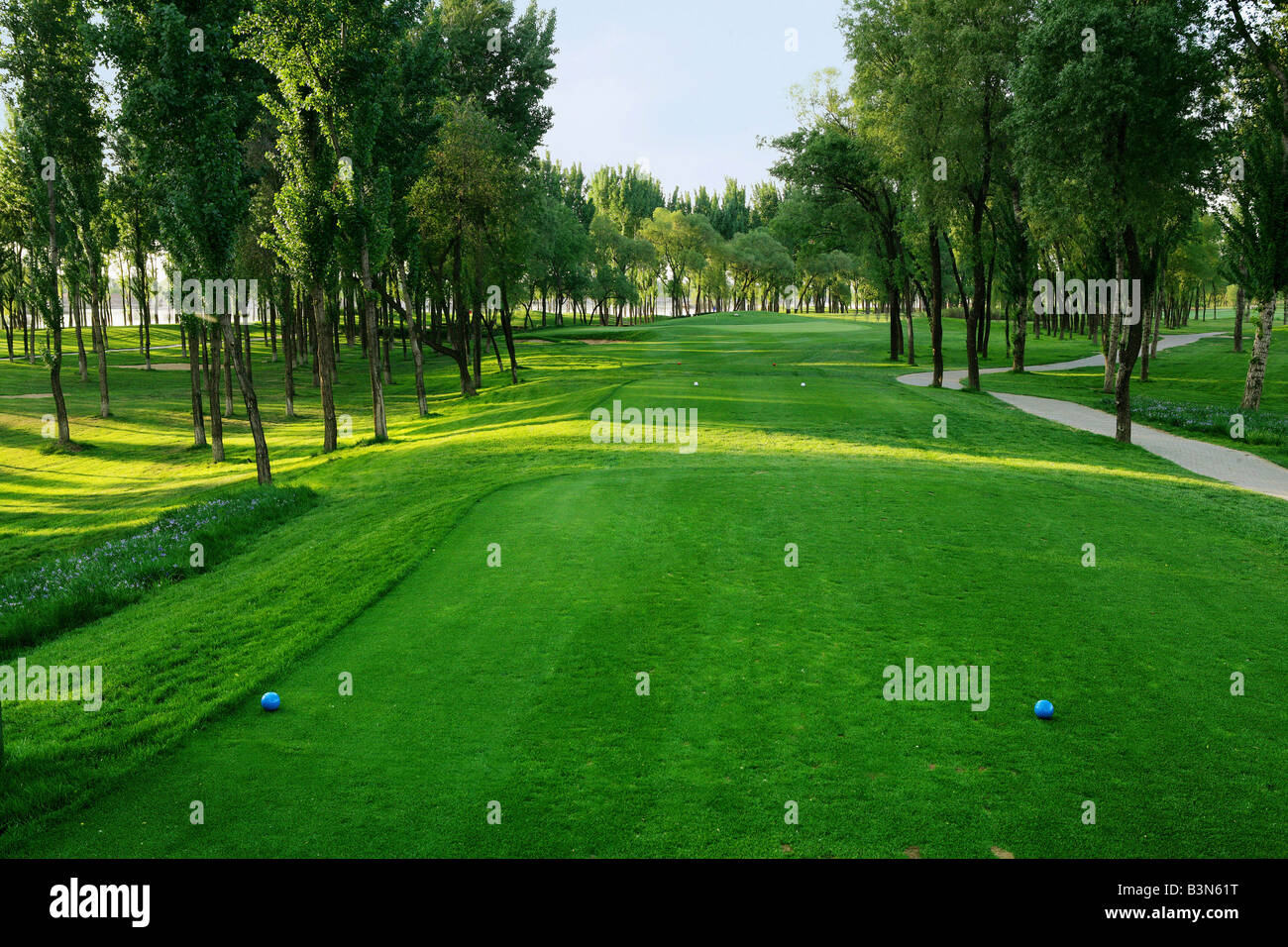 Golf Course View Stock Photo - Alamy