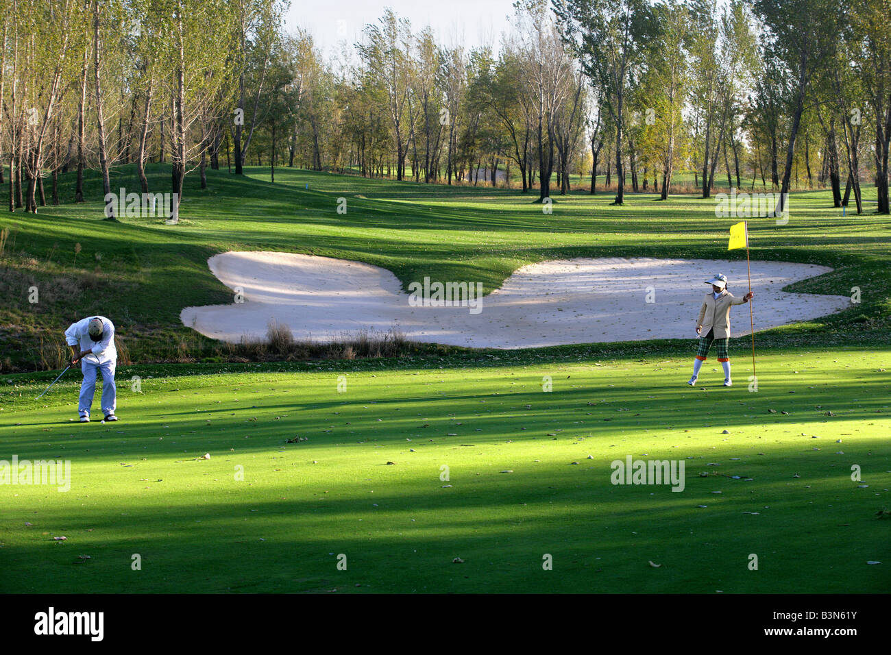 Golf Course View Stock Photo - Alamy