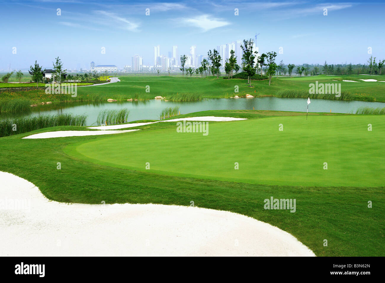 Golf Course View Stock Photo - Alamy