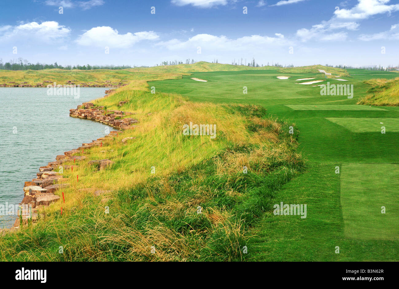 Golf Course View Stock Photo - Alamy