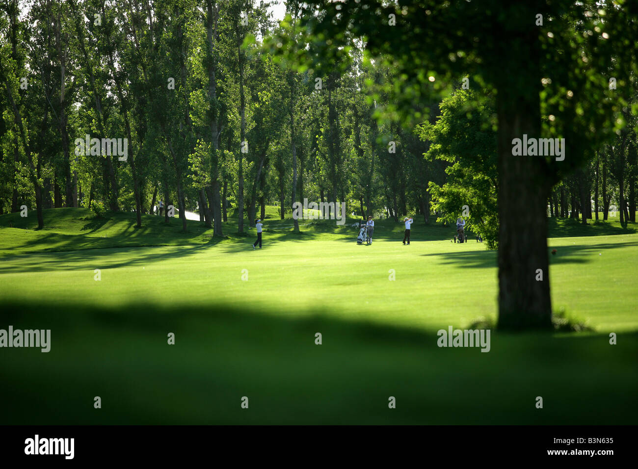 Golf Course View Stock Photo - Alamy