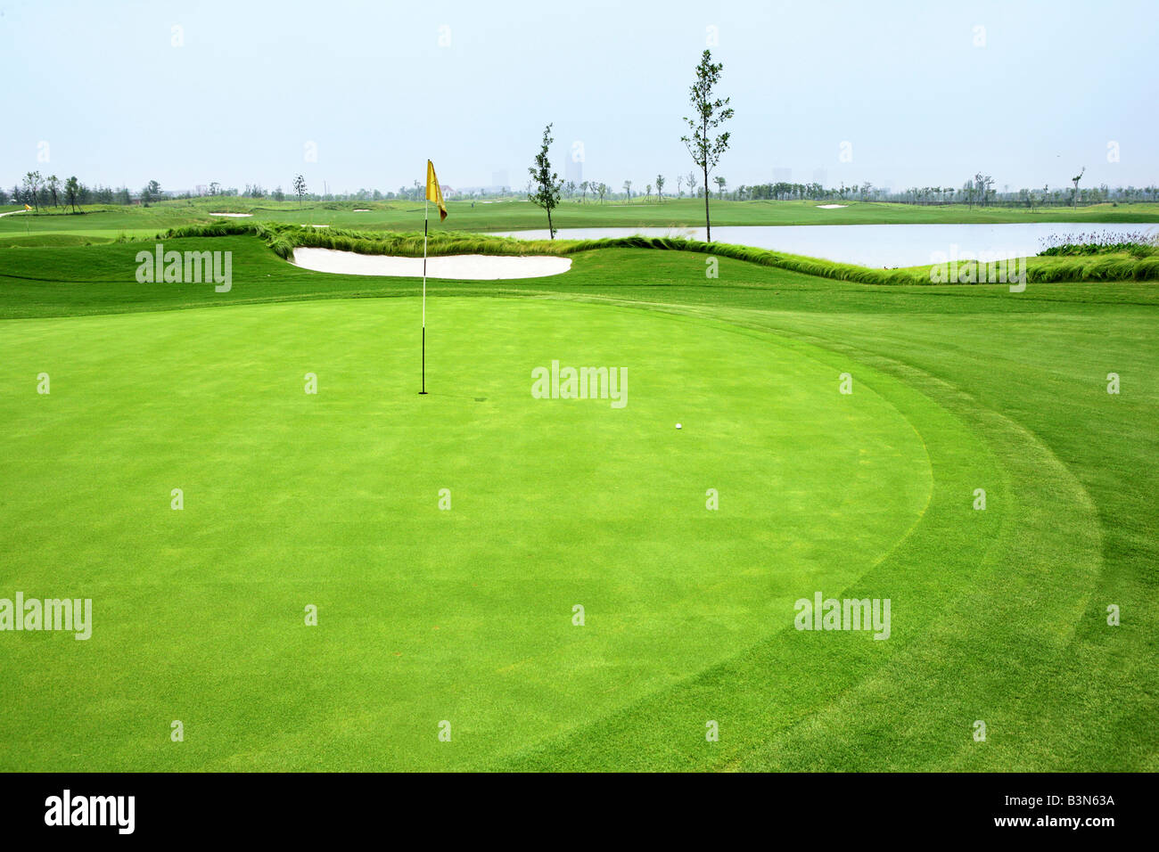 Golf Course View Stock Photo - Alamy
