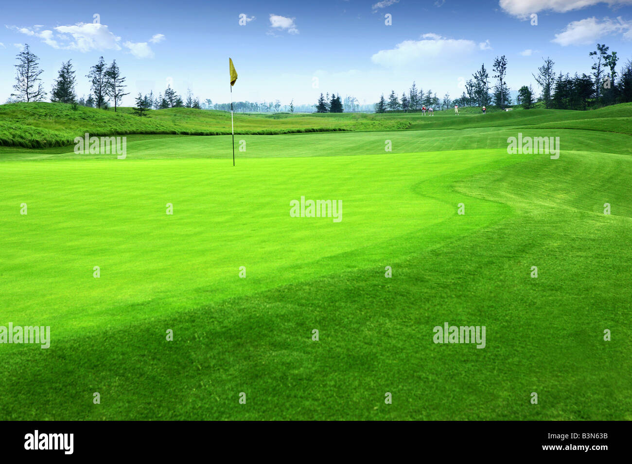 Golf Course View Stock Photo - Alamy