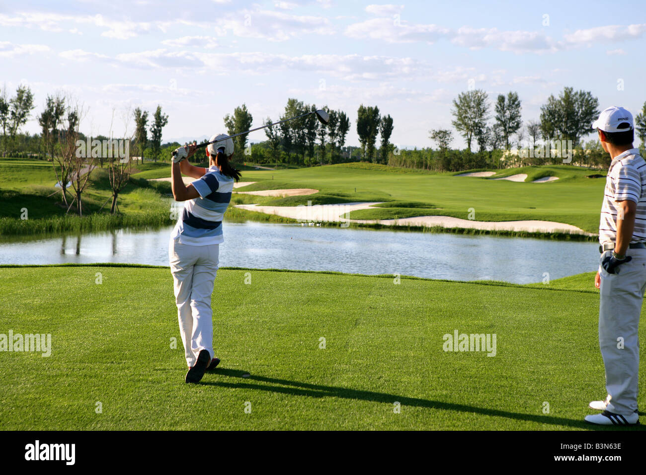 Golf standing position hi-res stock photography and images - Alamy