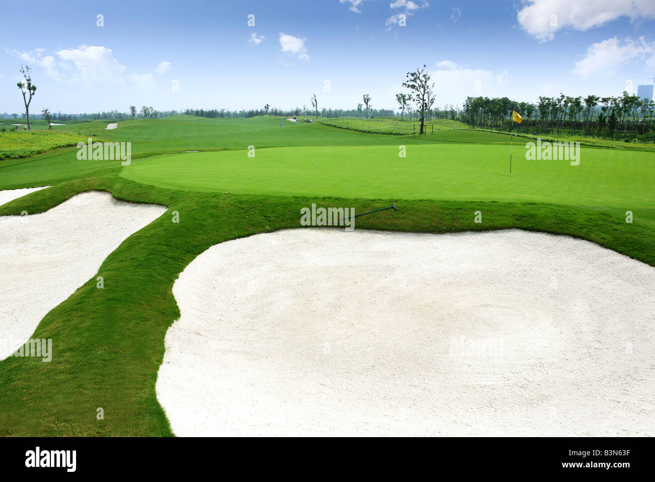 Golf Course View Stock Photo - Alamy
