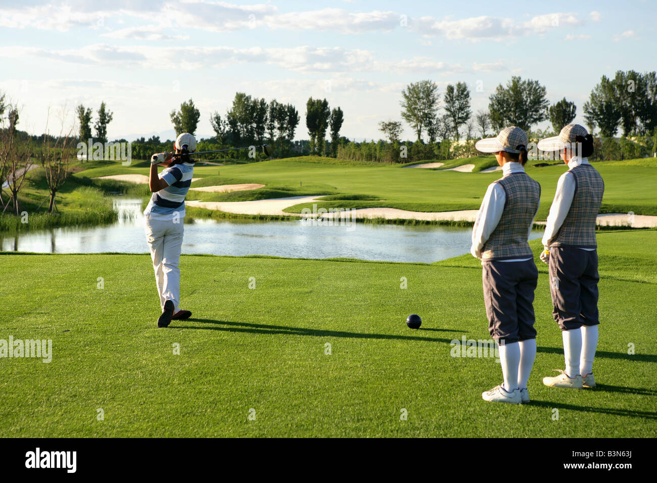 Golf standing position hi-res stock photography and images - Alamy