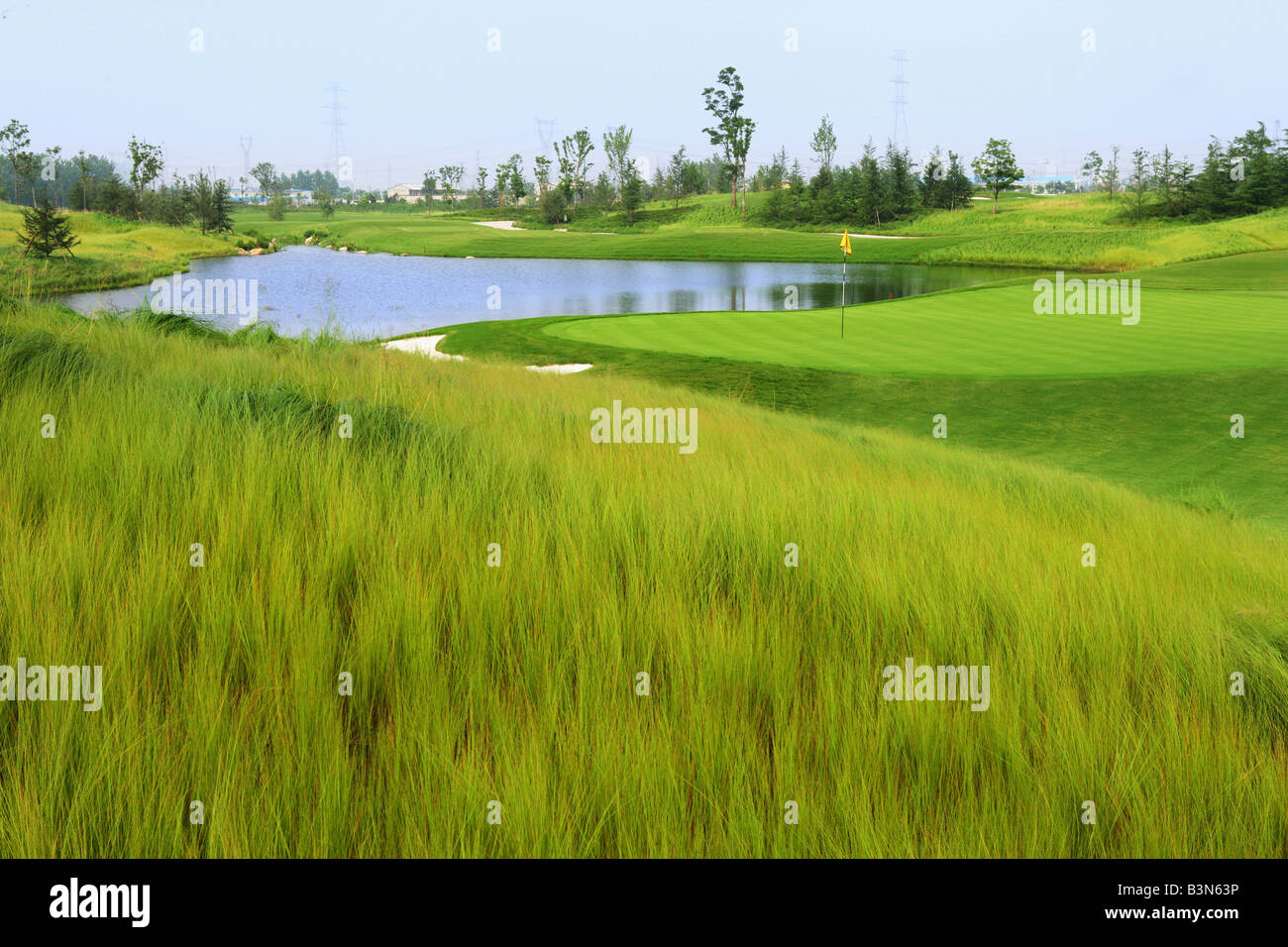 Golf Course View Stock Photo - Alamy