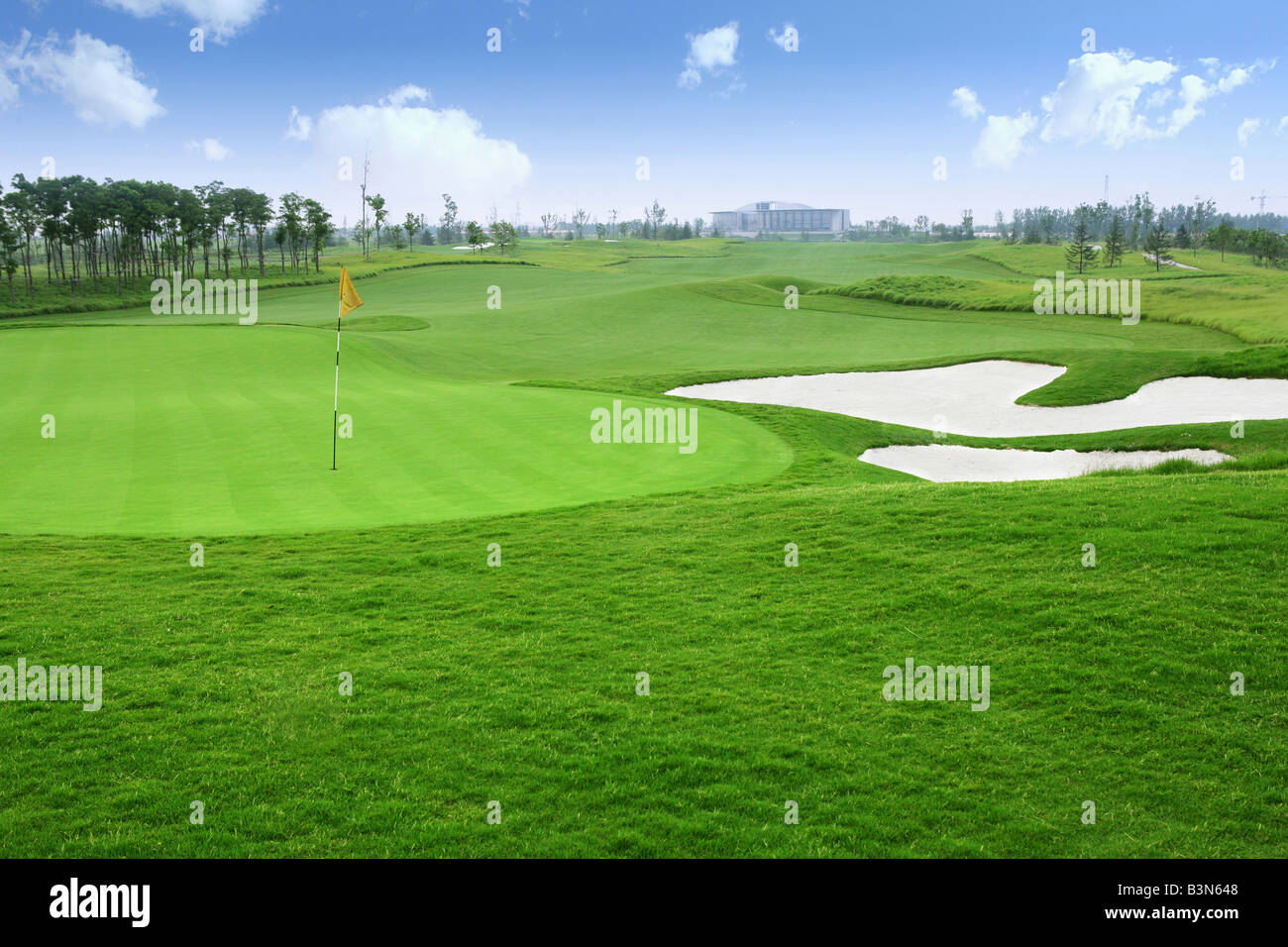 Golf Course View Stock Photo - Alamy