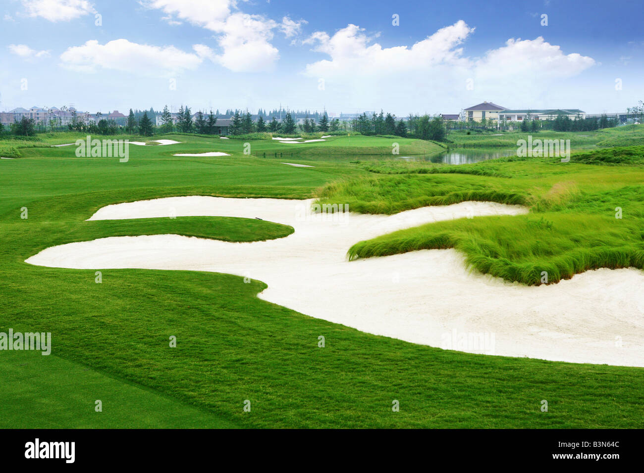 Golf Course View Stock Photo - Alamy