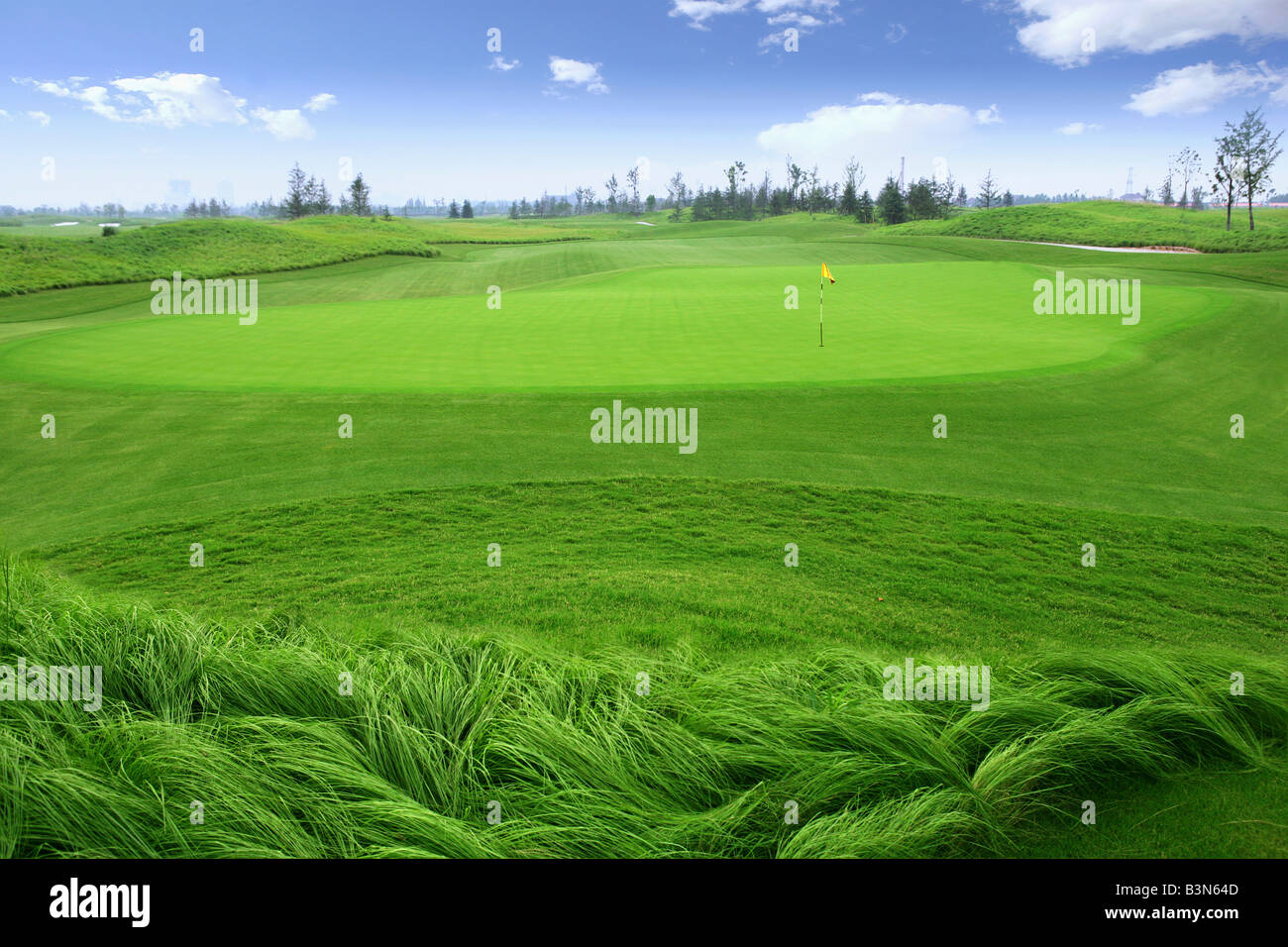 Golf Course View Stock Photo - Alamy