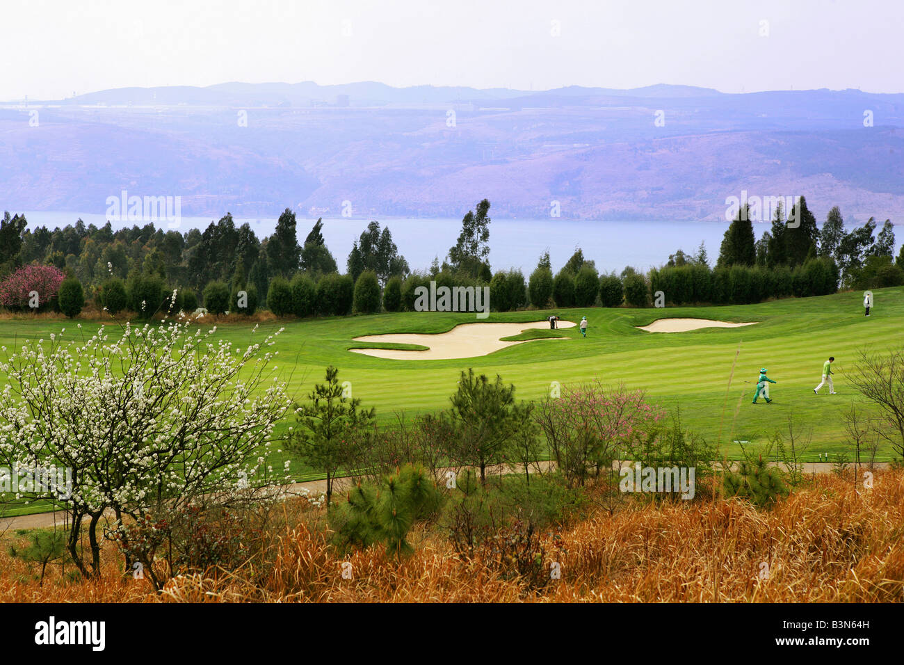 Golf Course View Stock Photo - Alamy