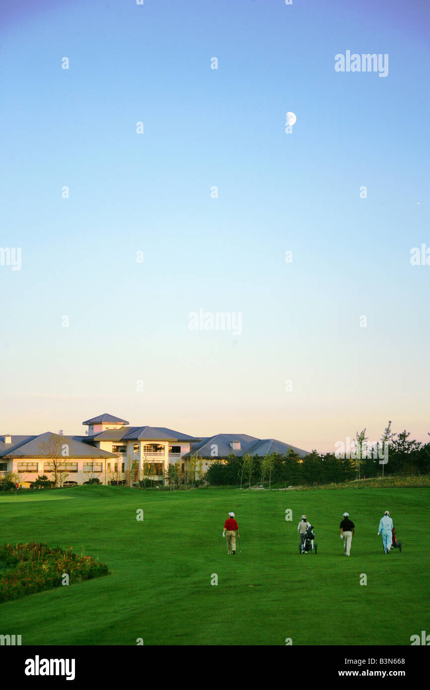 Buildings In Golf Course Stock Photo - Alamy