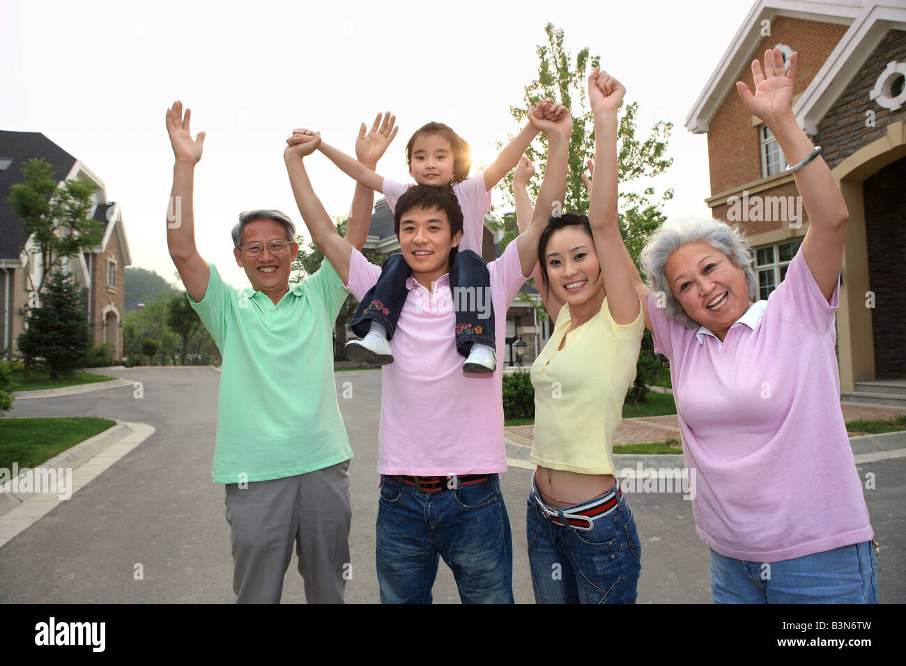 chinese families walking outdoors,beijing,china Stock Photo - Alamy