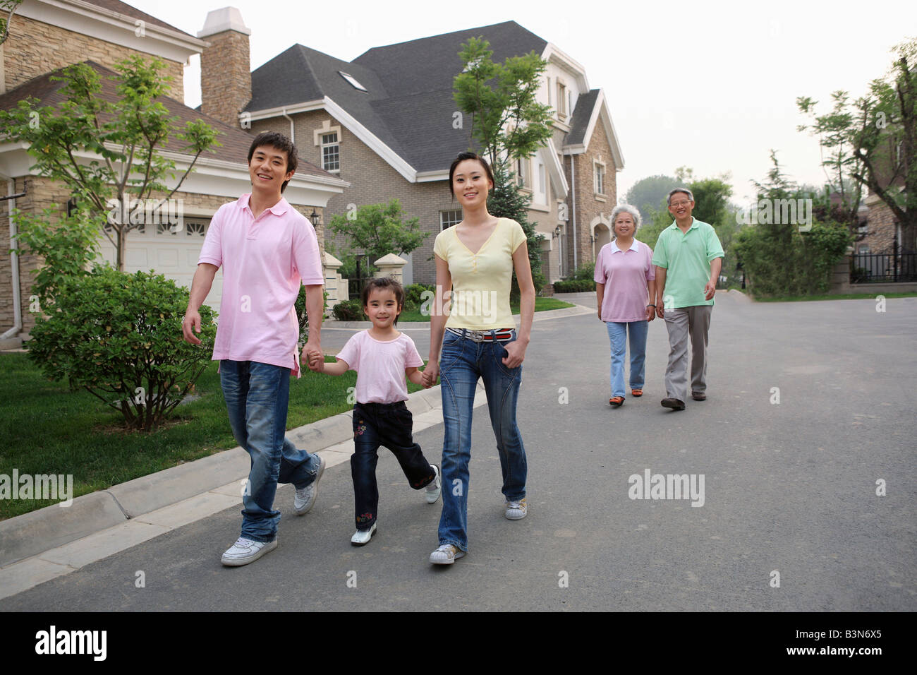 chinese families walking outdoors,beijing,china Stock Photo - Alamy