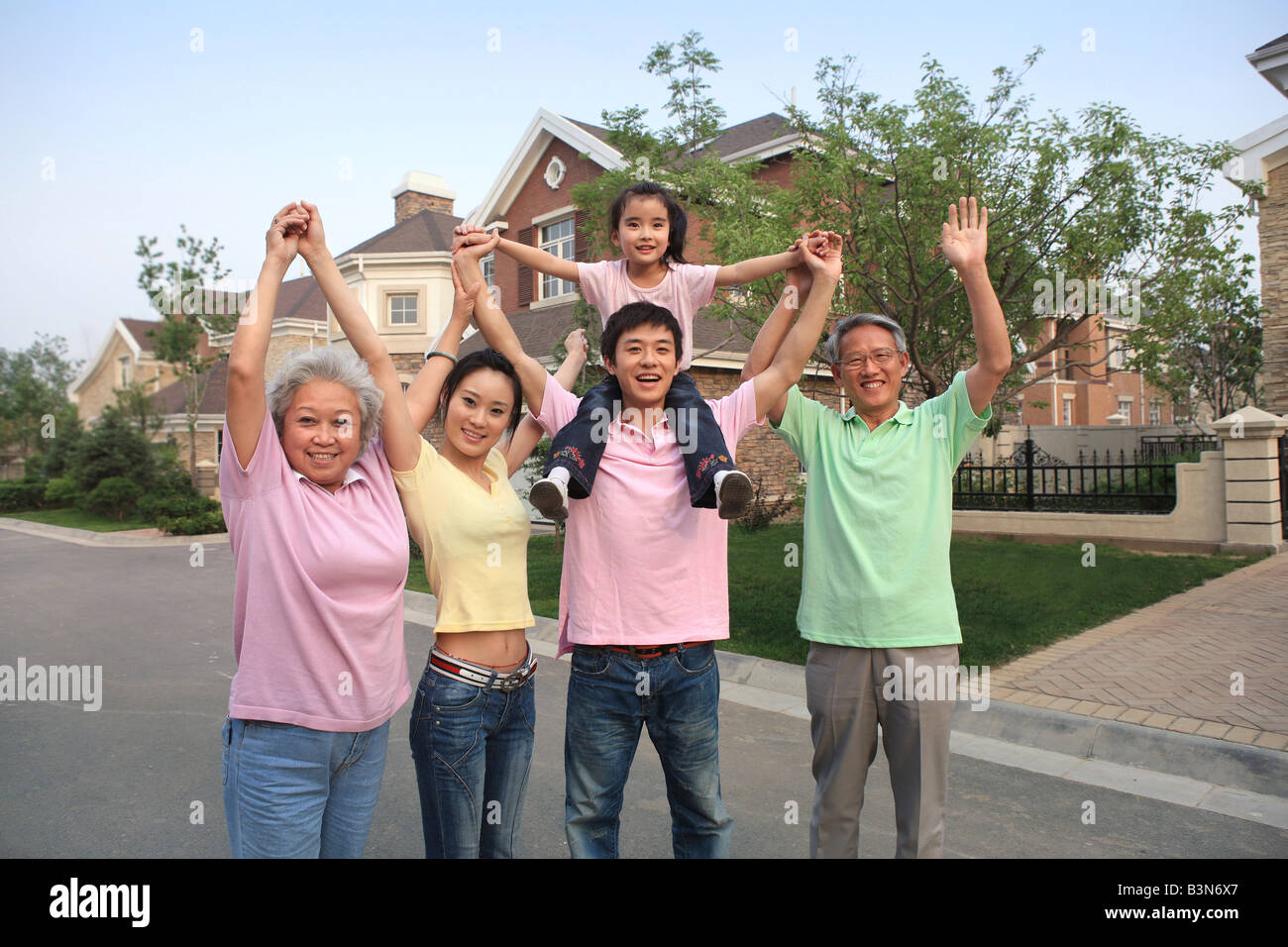 chinese families walking outdoors,beijing,china Stock Photo - Alamy