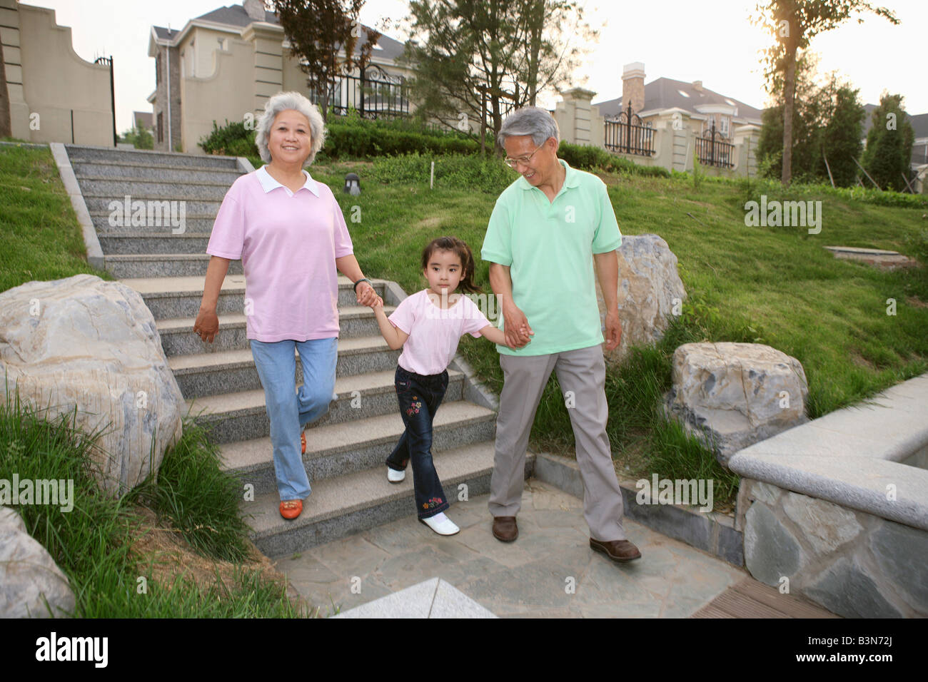 chinese families walking outdoors,beijing,china Stock Photo - Alamy