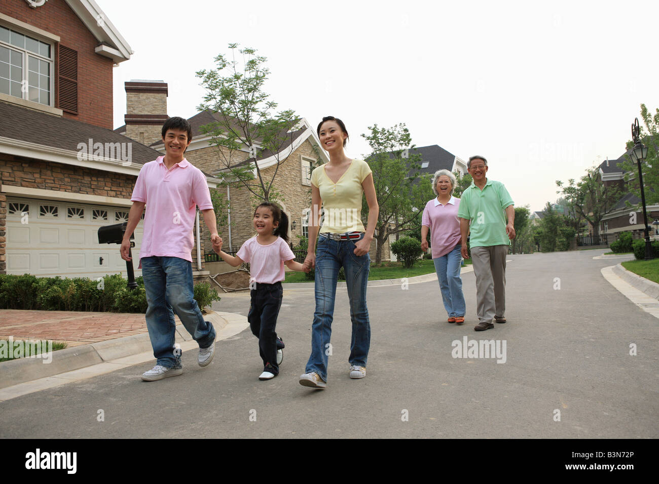chinese families walking outdoors,beijing,china Stock Photo - Alamy