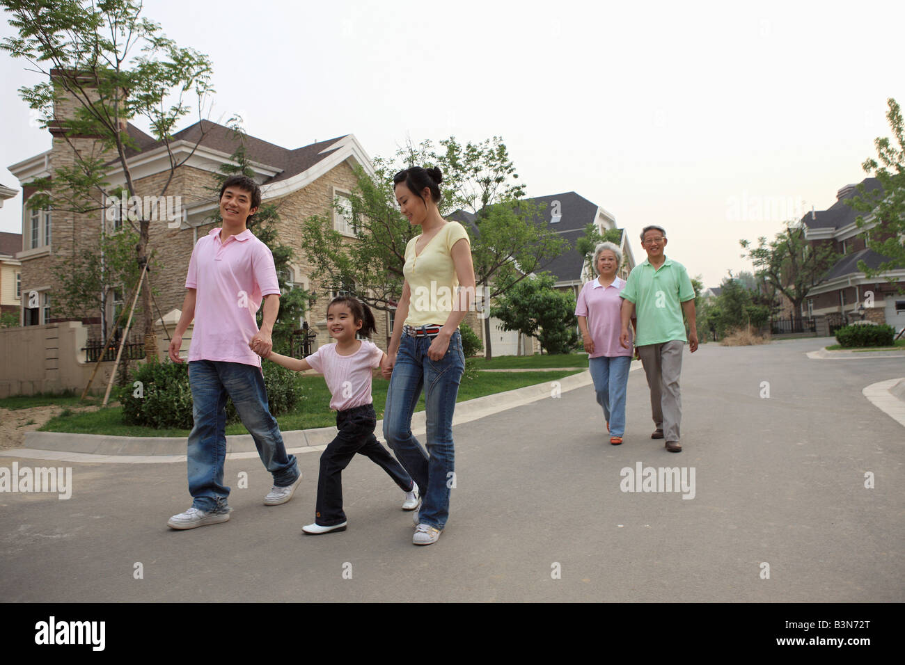 chinese families walking outdoors,beijing,china Stock Photo - Alamy