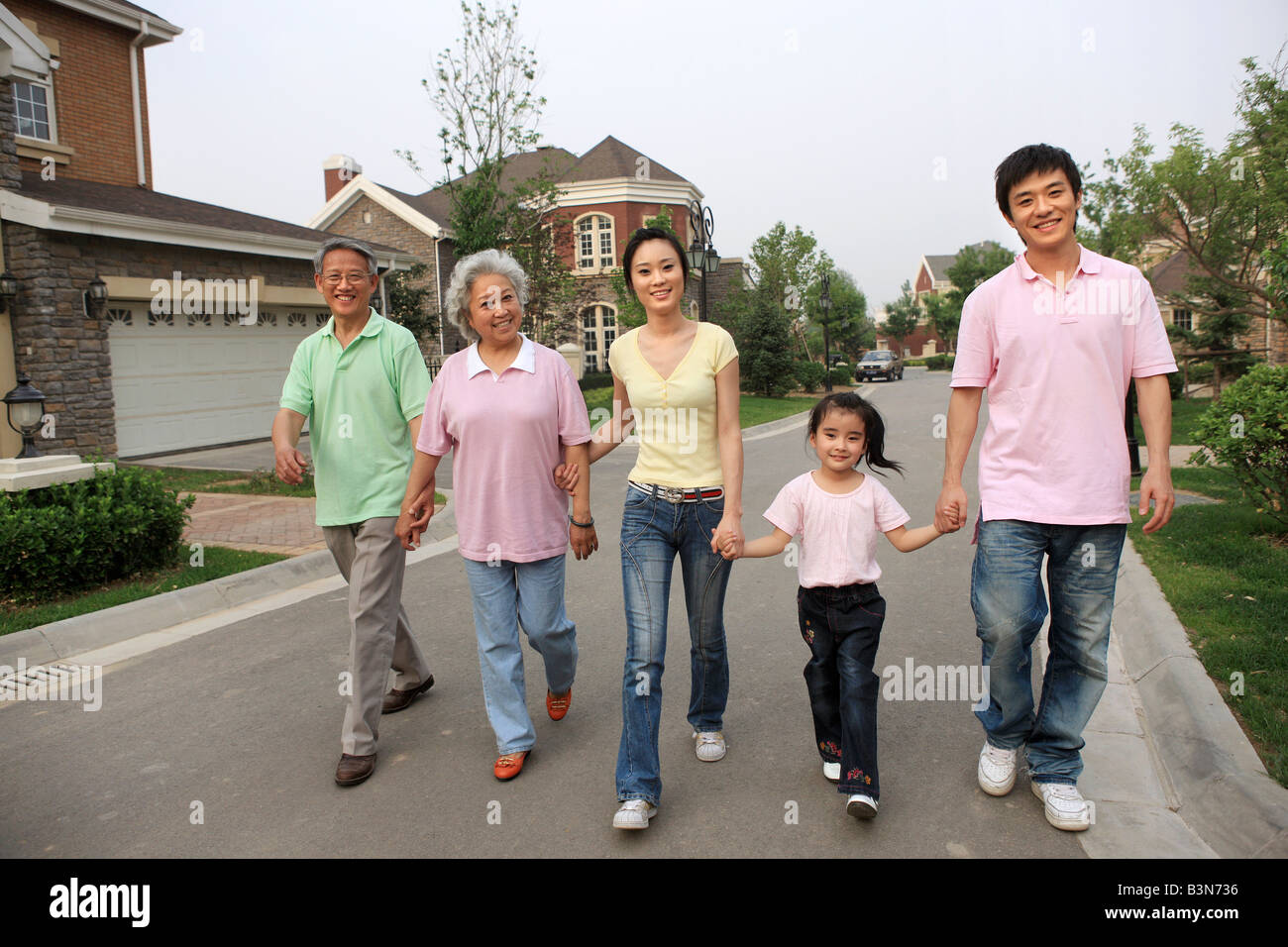 chinese families walking outdoors,beijing,china Stock Photo - Alamy