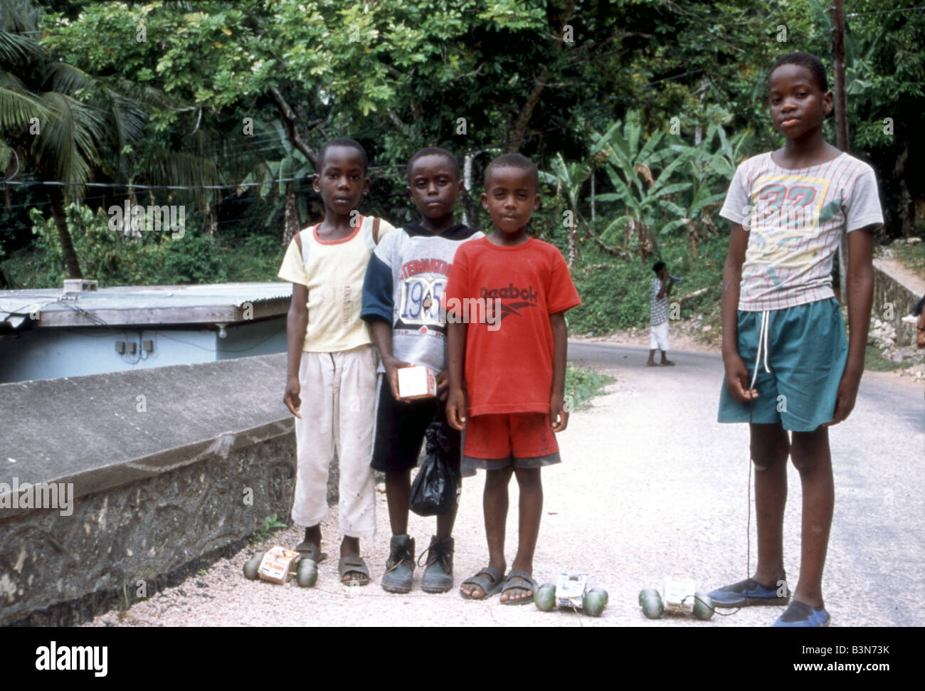 West indies jamaica children hi-res stock photography and images - Alamy