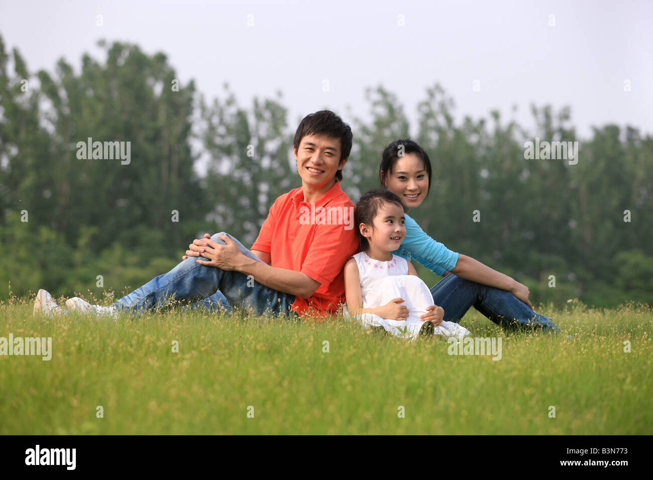 chinese family picnicing outdoors,beijing Stock Photo - Alamy
