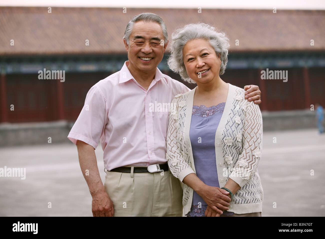 people from different countries being together in the Forbidden city ...