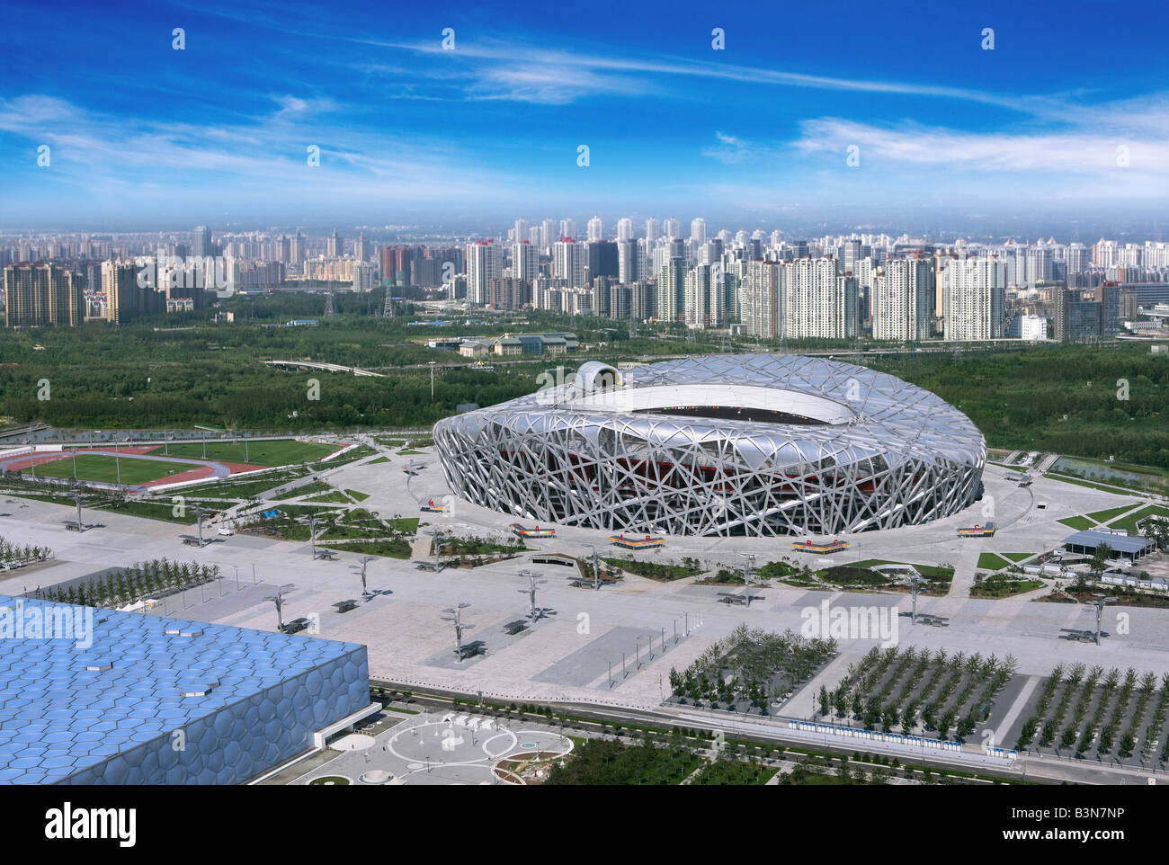 National Stadium And National Aquatics Center,Beijing,China Stock Photo ...