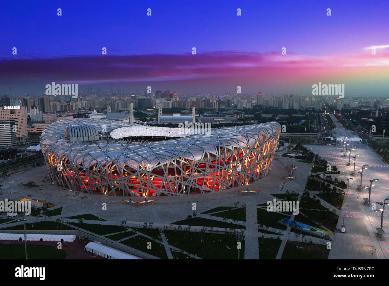 Night View Of National Stadium,Beijing,China Stock Photo - Alamy