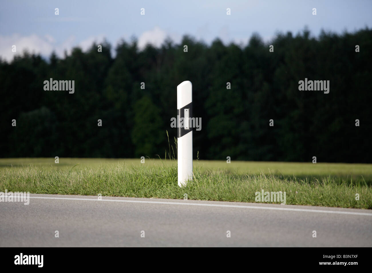 Germany, Bavaria, Irschenhausen, Road Marker post Stock Photo - Alamy