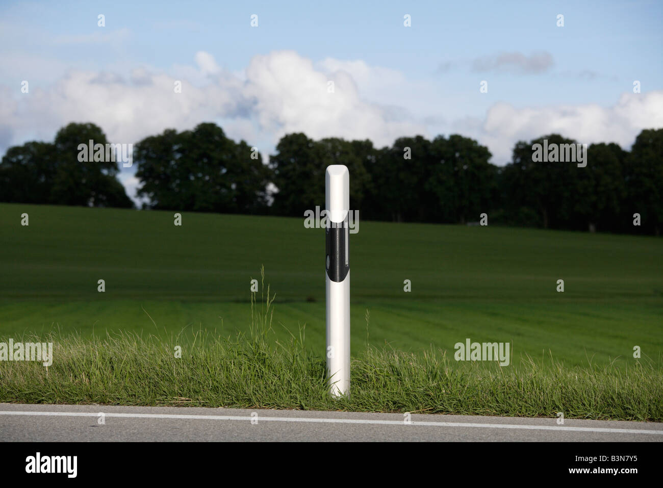 Germany, Bavaria, Irschenhausen, Road Marker post Stock Photo - Alamy