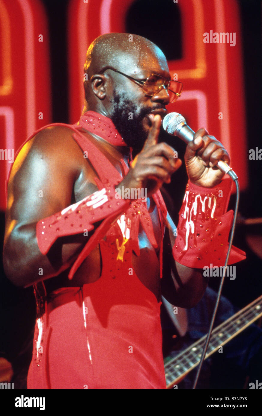 ISAAC HAYES US Soul singer about 1975 Stock Photo - Alamy
