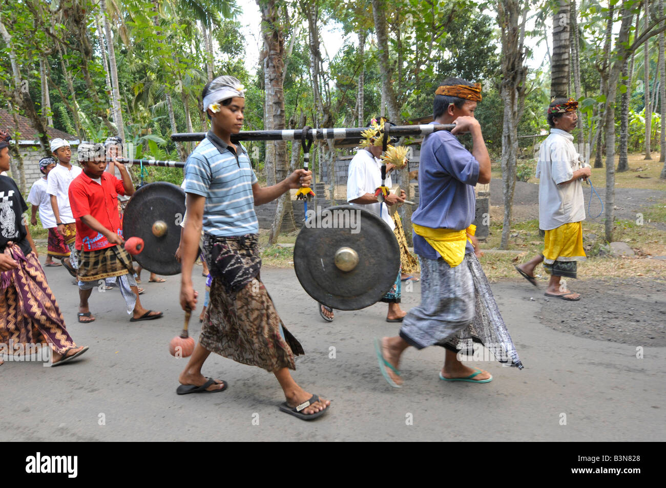 funeral procession , cremation ritual, candadesa ,bali , republic of ...