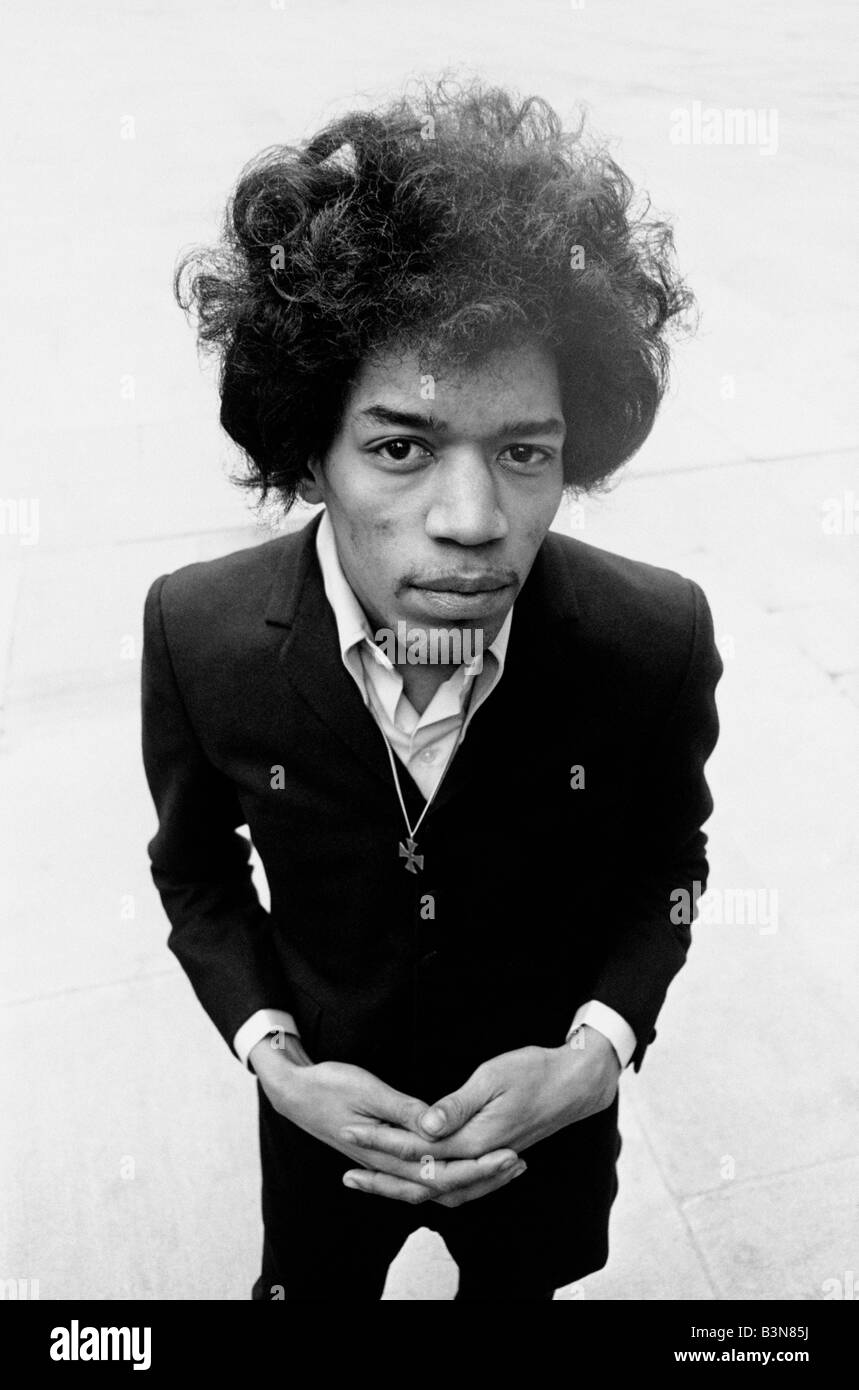 Jimi Hendrix Black And White Portrait