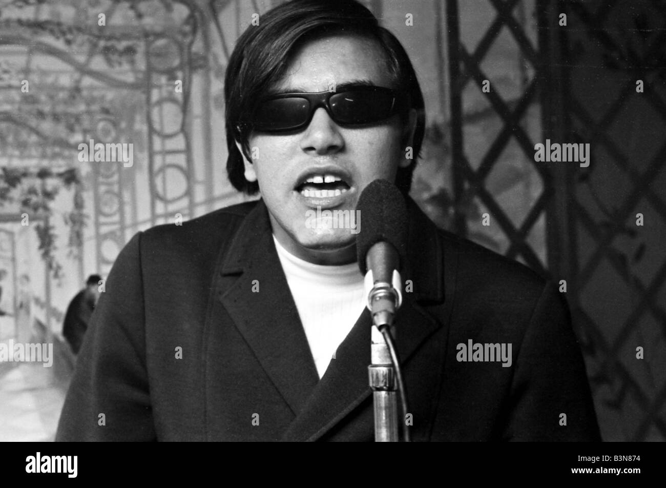 JOSE FELICIANO Puerto Rican singer in May 1967. Photo: Tony Gale Stock ...