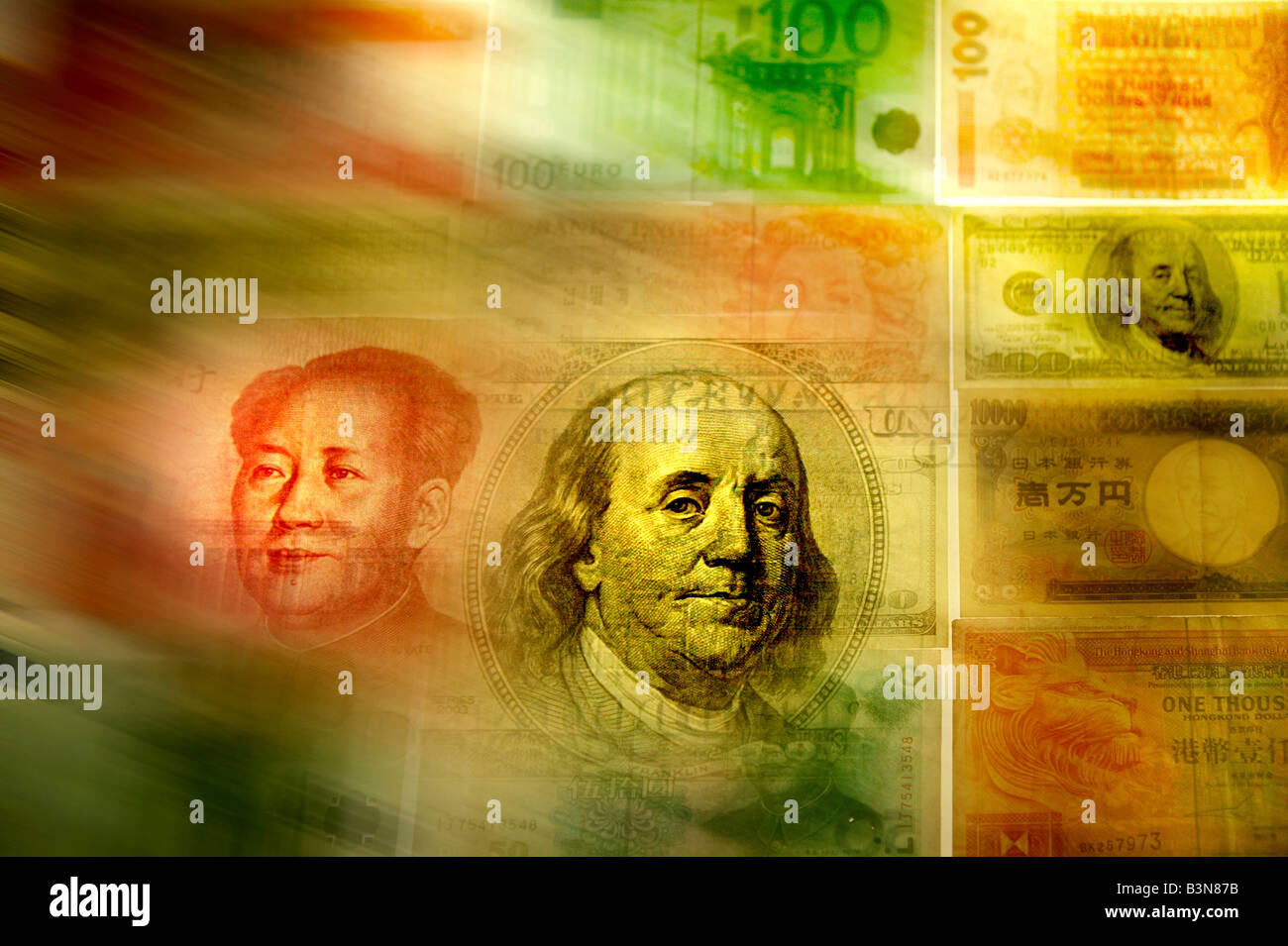 Asia currency motion hi-res stock photography and images - Alamy