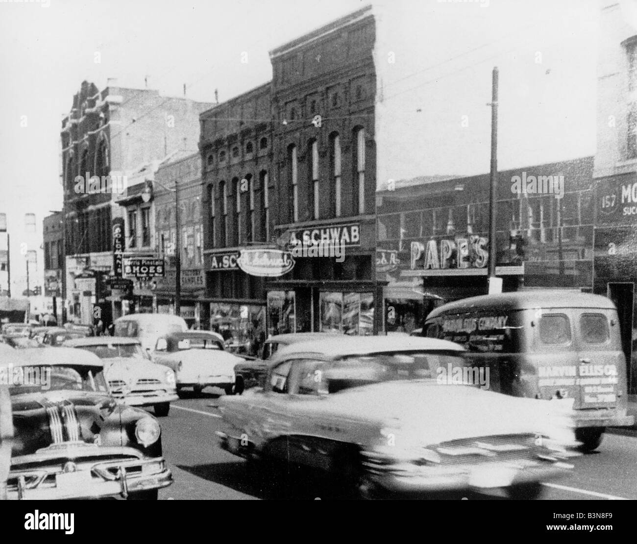 Street, 1950s, usa Black and White Stock Photos & Images - Alamy
