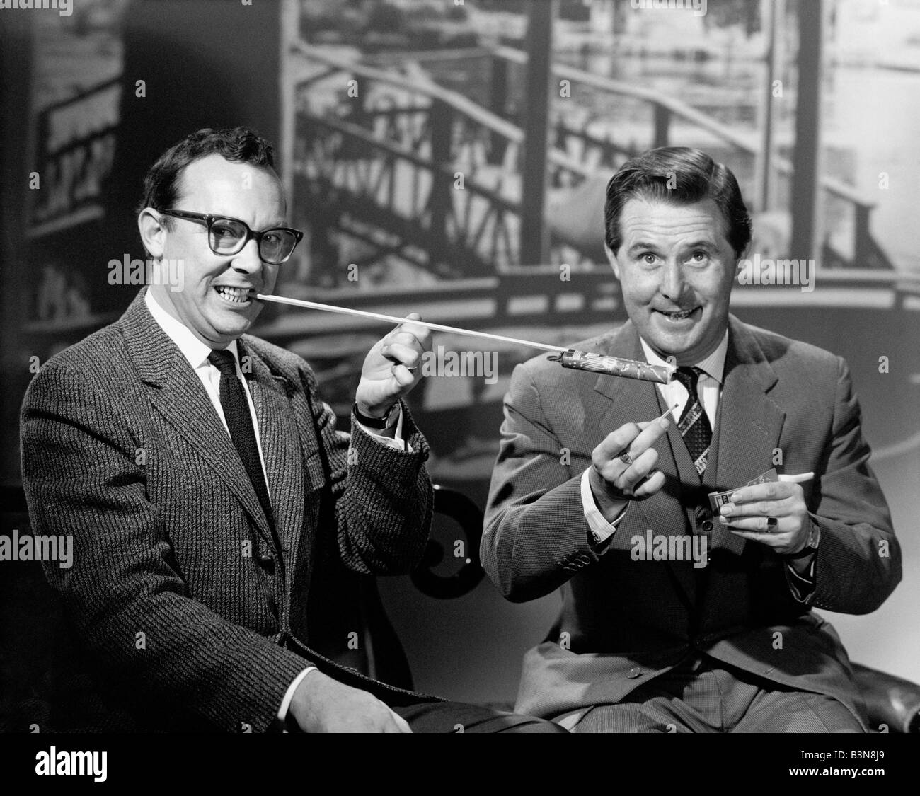 ERIC MORECAMBE AND ERNIE WISE UK comedians Stock Photo - Alamy