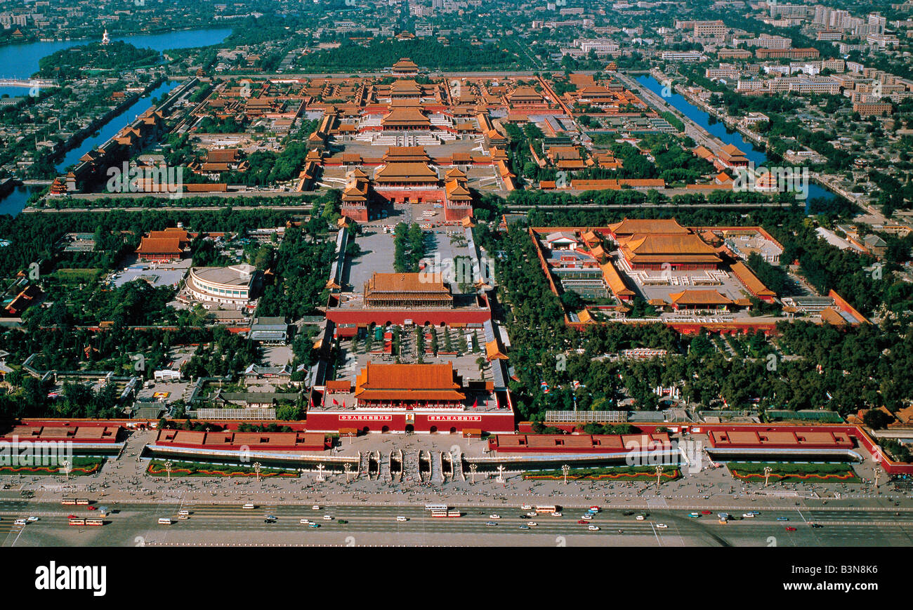 the imperial palace,high angle view,beijing china Stock Photo - Alamy