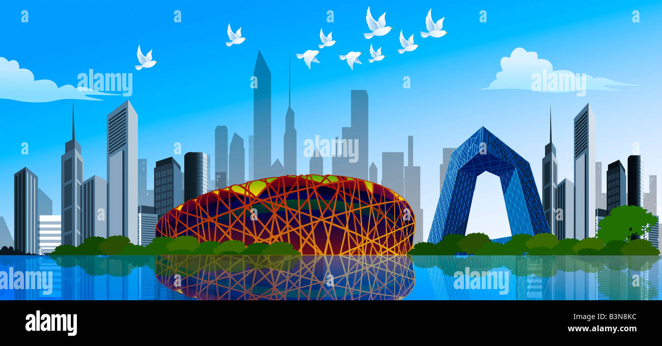 Cctv new building and national stadium hi-res stock photography and ...